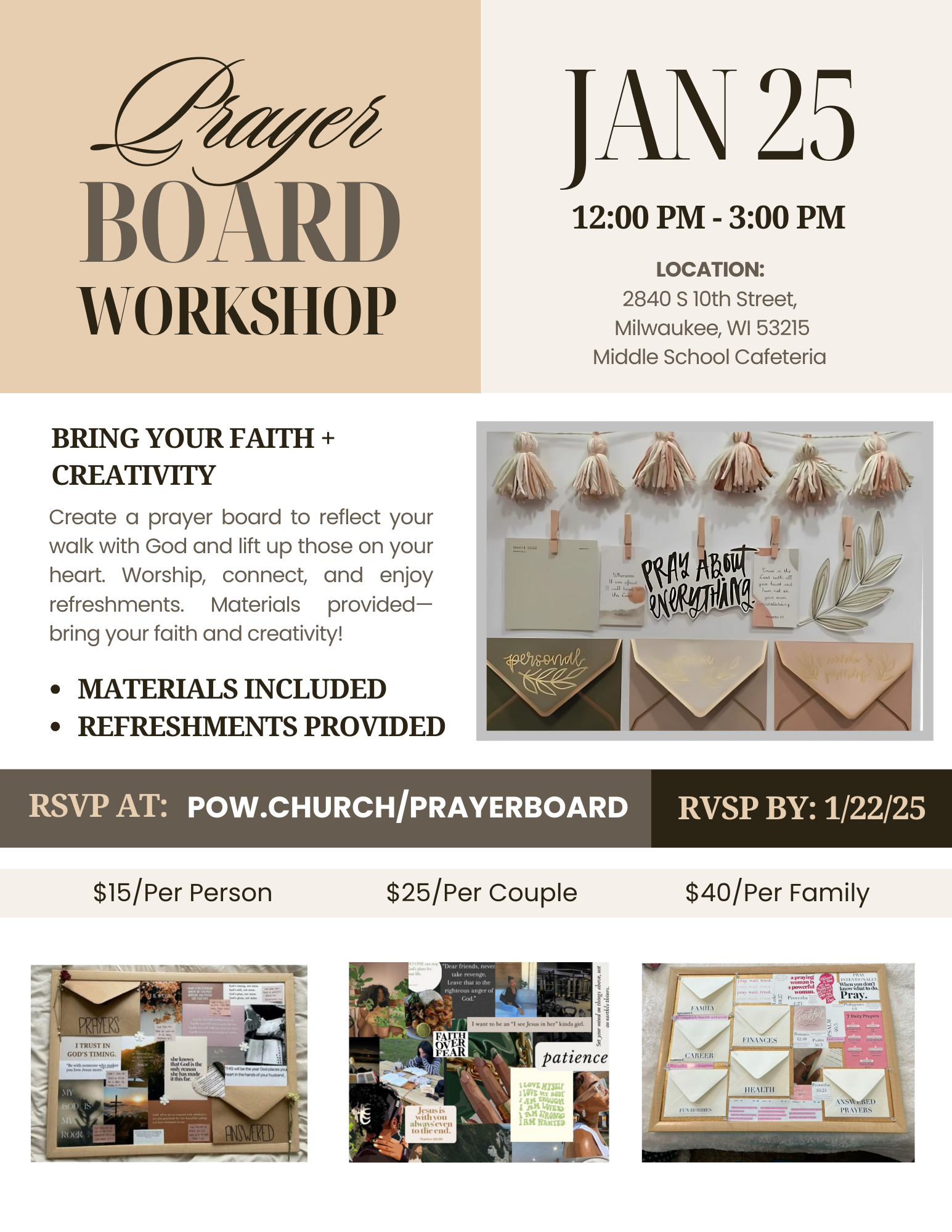 Prayer Board Workshop – Pentecostals of Wisconsin
